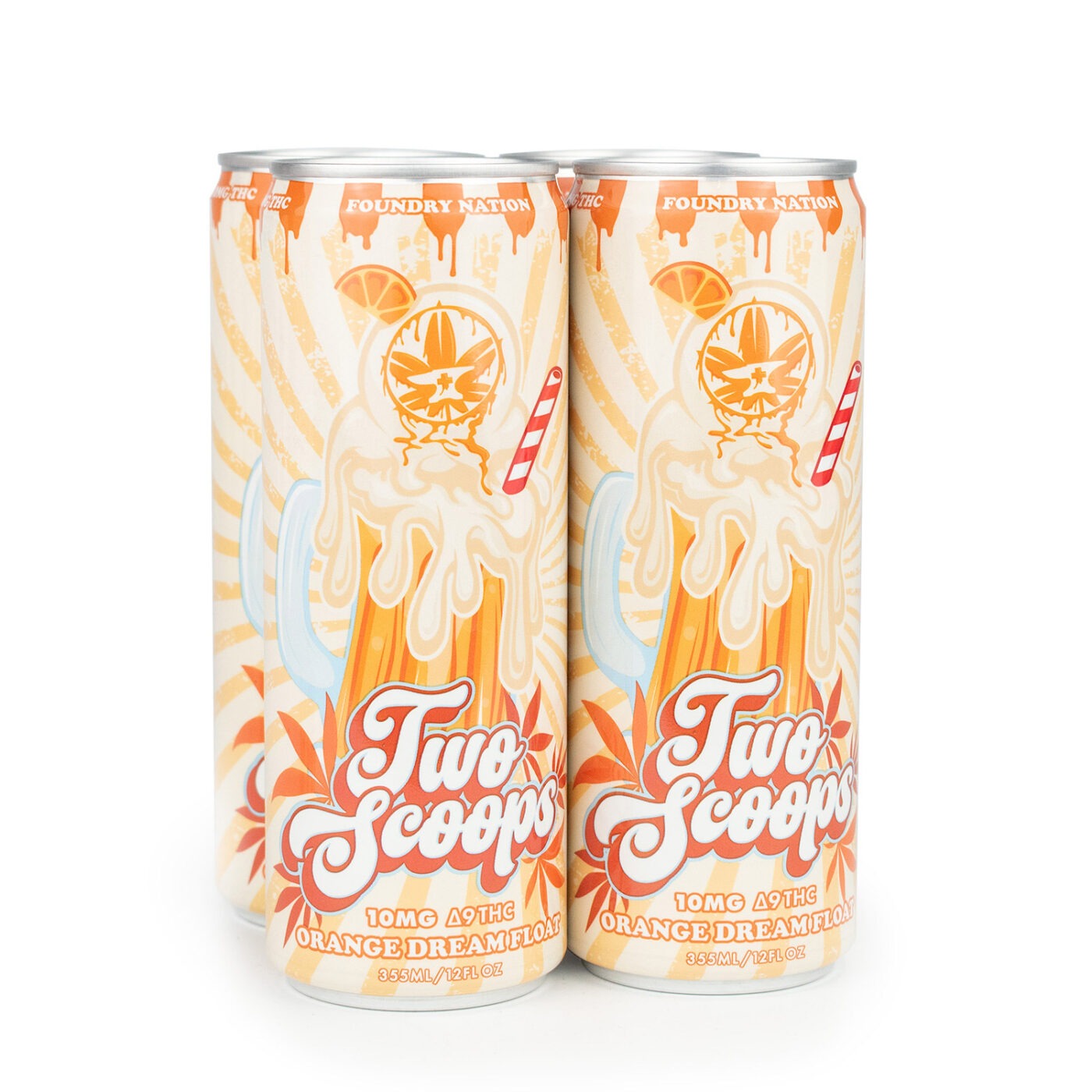 Orange Soda THC Drink | Foundry Nation Two Scoops THC Soda
