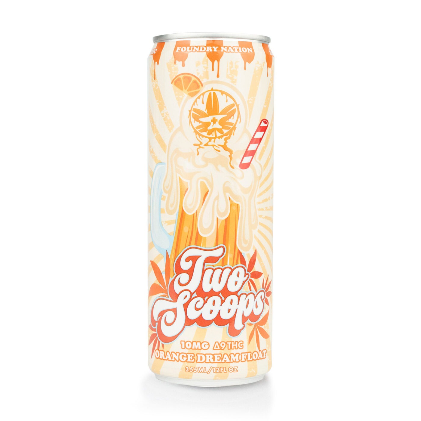Orange Soda THC Drink | Foundry Nation Two Scoops THC Soda