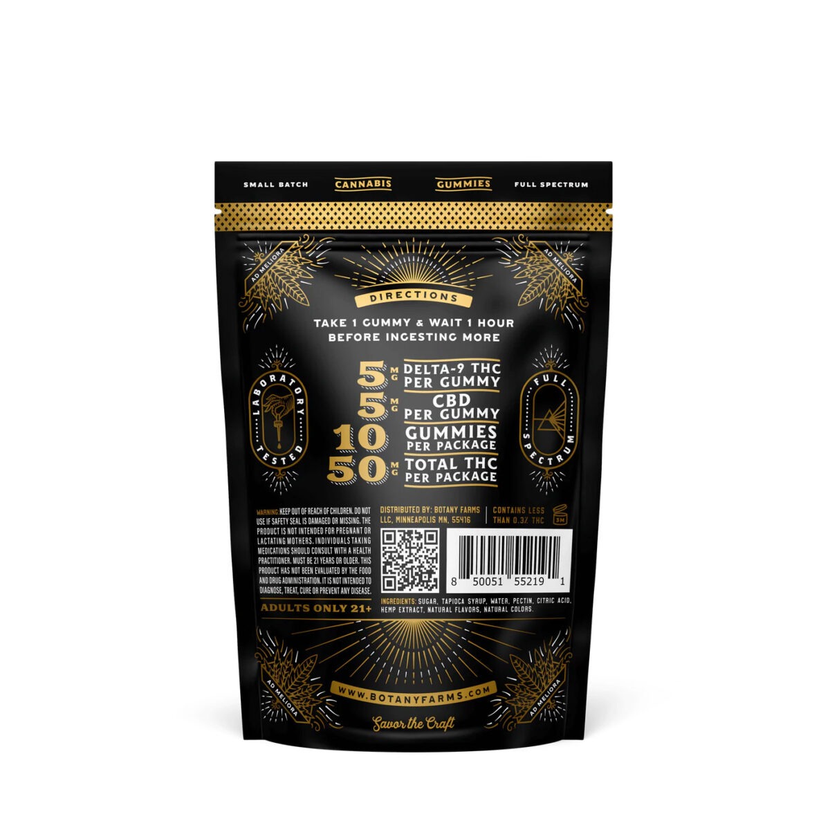 Delta-9 THC & CBD Microdose Gummies | Botany Farms | Turning Leaf