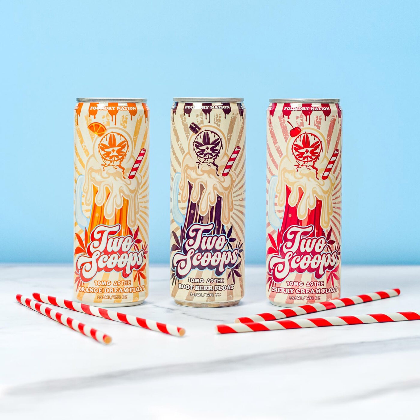 THC Root Beer Float | Two Scoops | 10mg Per Soda